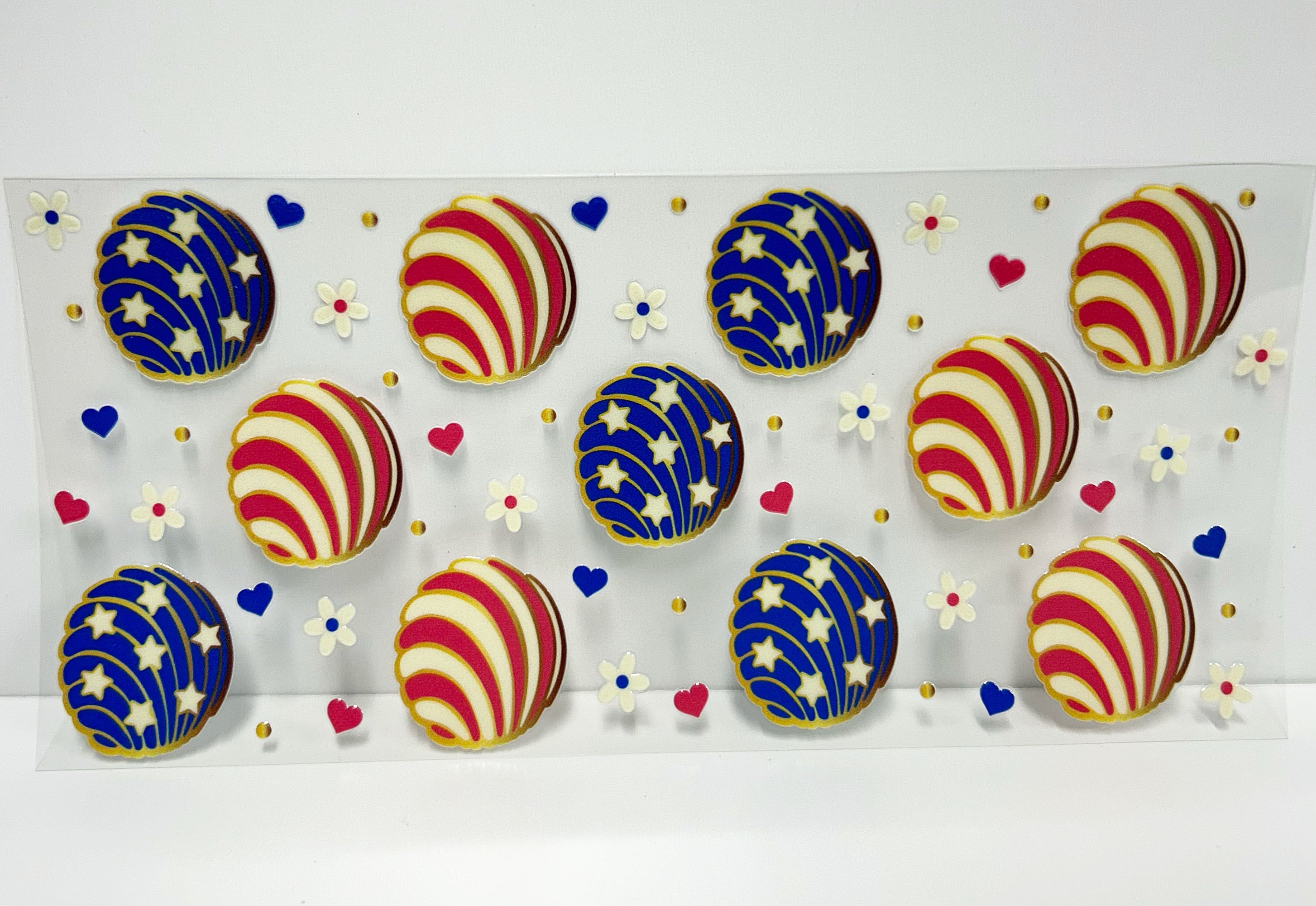 Fourth of July conchas UVDTF WRAP – ANECUSTOMS
